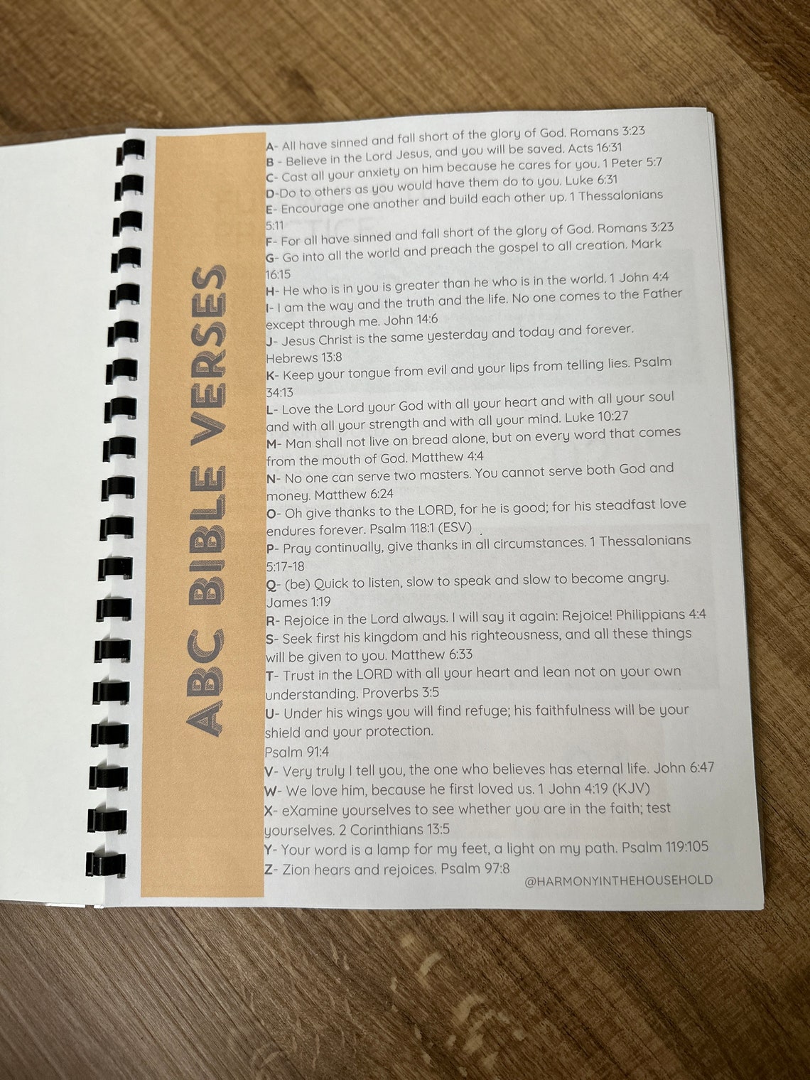 ABC Bible Verse Copywork Bible Verse Handwriting Practice - Etsy