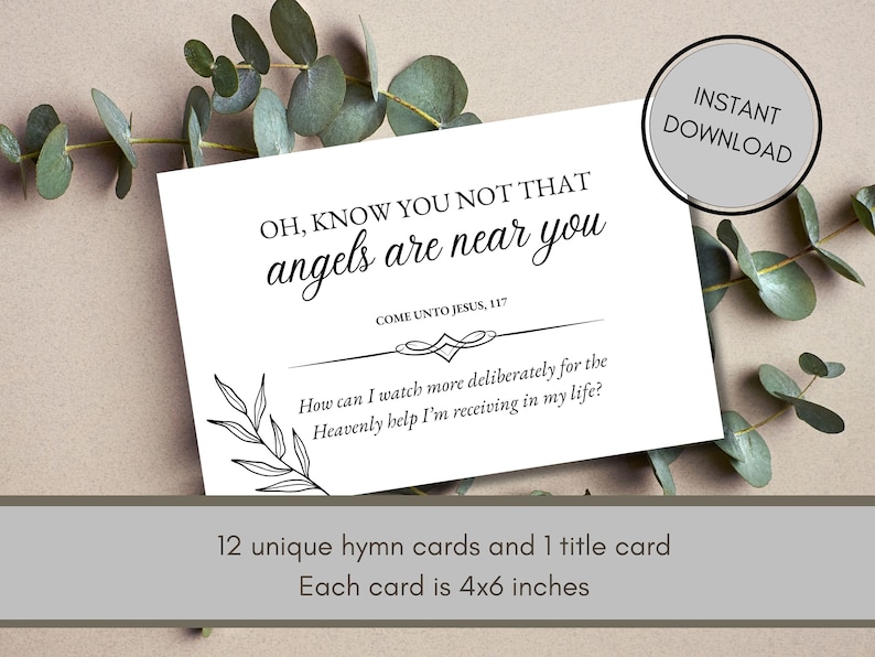 Hymns of Hope - Ponder Card Set - LDS Hymns - Comfort and Encouragement ...