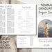 Seminary Graduation Program, Simple Editable Canva Template, Digital ...