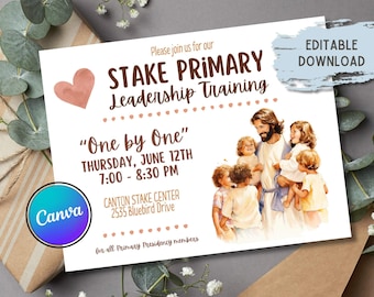 Primary Program Invitation - Children's Sacrament Meeting - Editable ...