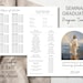 Seminary Graduation Program, Simple Editable Canva Template, Digital ...
