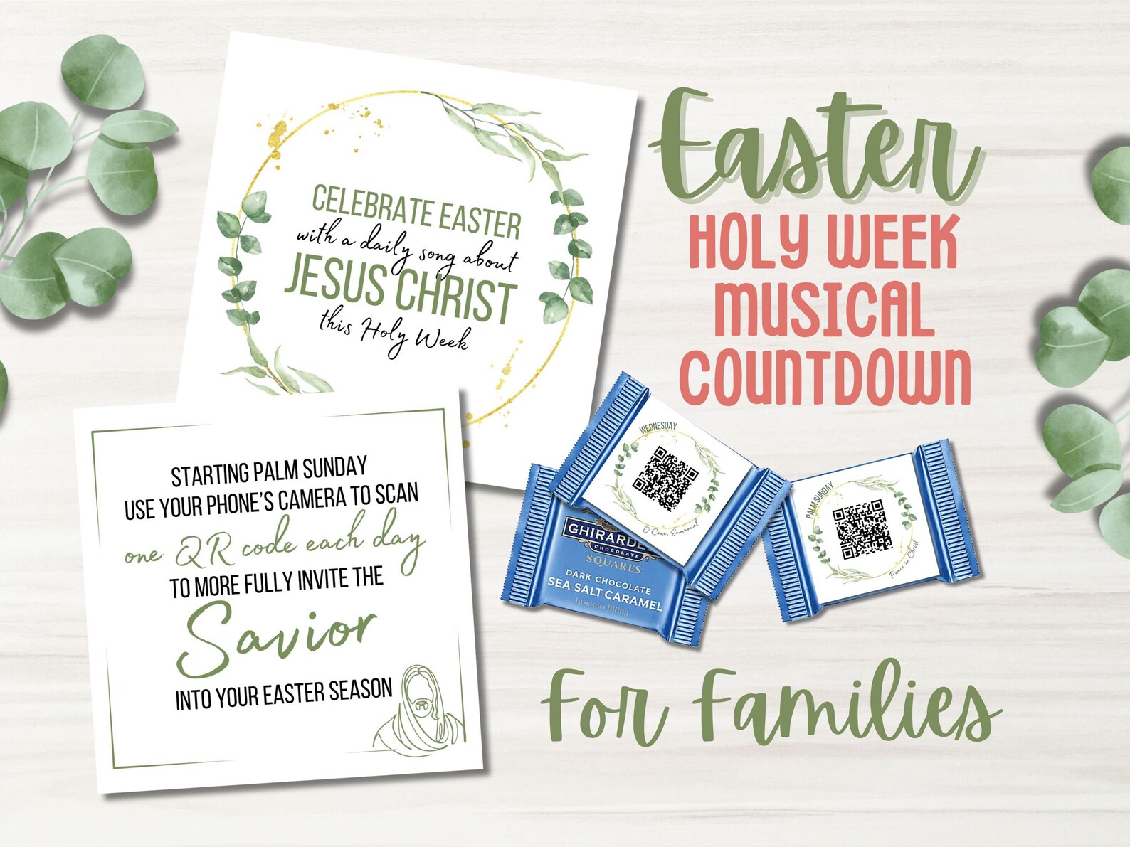 Holy Week Countdown for Adults and Families - Music Video QR Codes ...