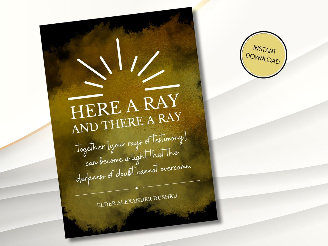 Pillars and Rays Printable - General Conference April 2024 - Alexander ...