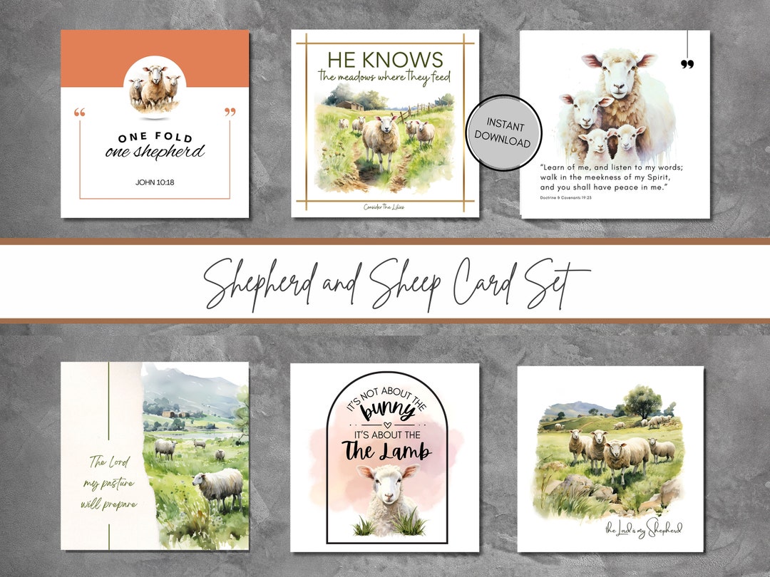 Christian Sheep and Lamb Cards - LDS Printables - Easter - Spring ...