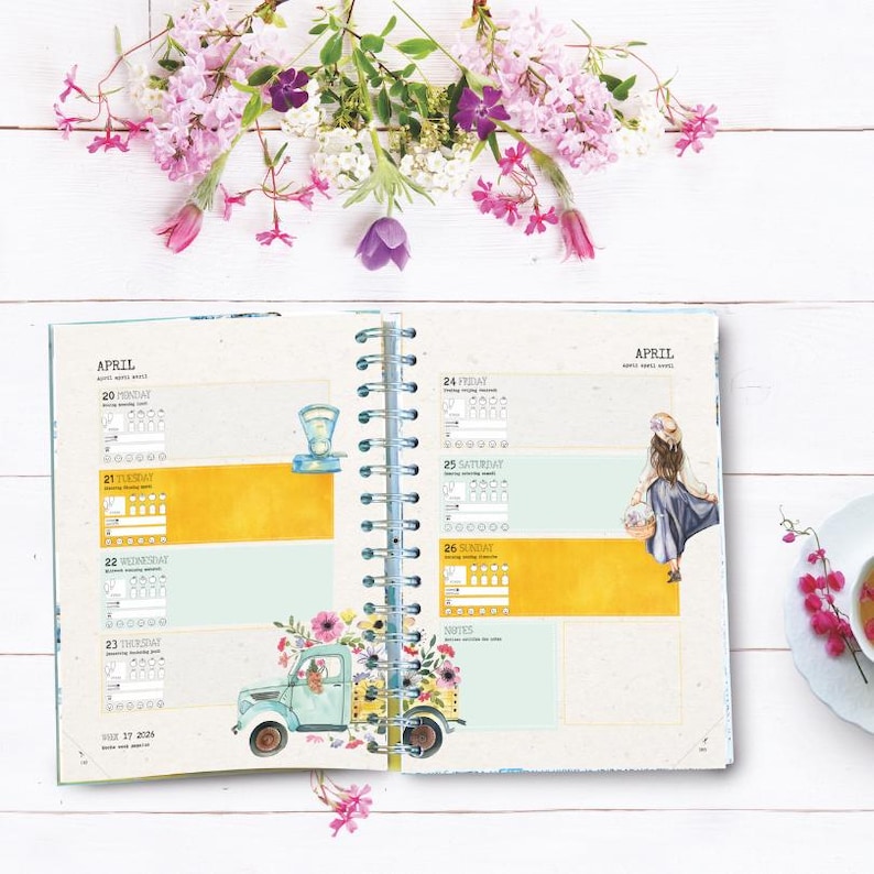 Daphne's Diary Journal 2026, a Cosy Agenda for Paperlovers With ...