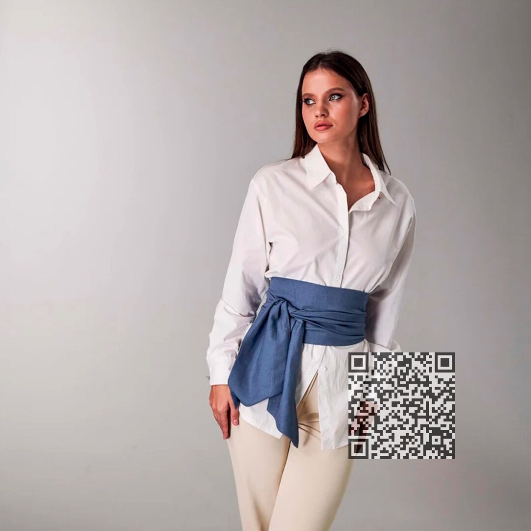 Linen Obi Belt, Double Wrap Belt, Kimono Belt, Linen Waist Belt, Obi ...