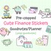 Kawaii Emo Finance Goodnotes/planner Stickers. Cute Digital Sticker for ...