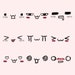 Kawaii Face Emo Goodnotes/planner Stickers. Cute Digital Sticker for ...