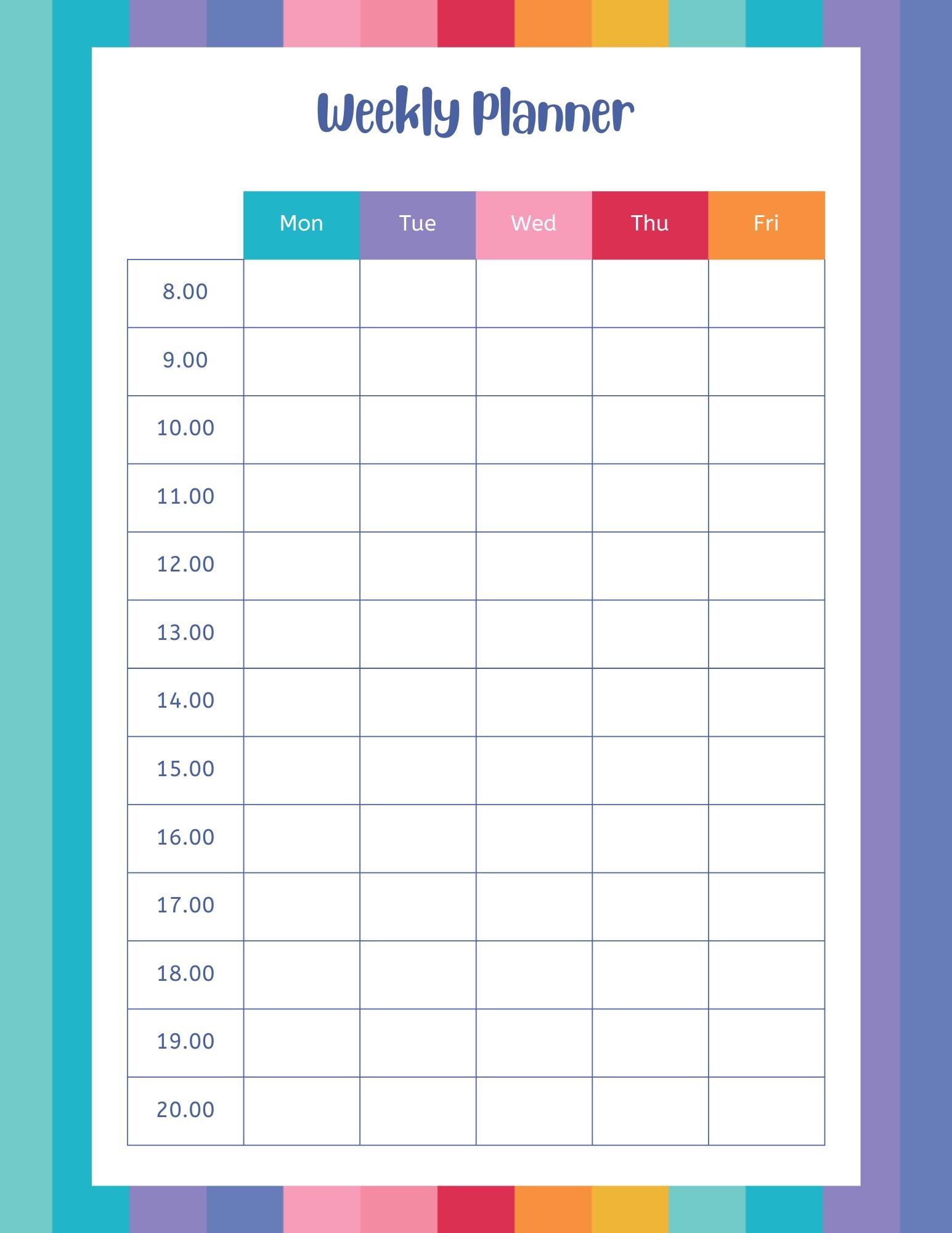 Rainbow Teacher's Planner - Etsy