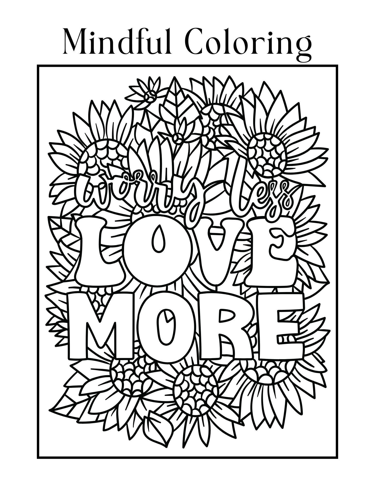 Adult Inspirational Quote Coloring Book - Etsy