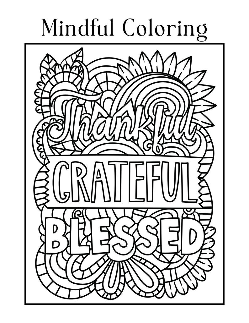 Adult Inspirational Quote Coloring Book - Etsy