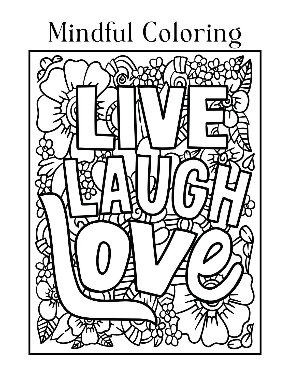 Adult Inspirational Quote Coloring Book - Etsy