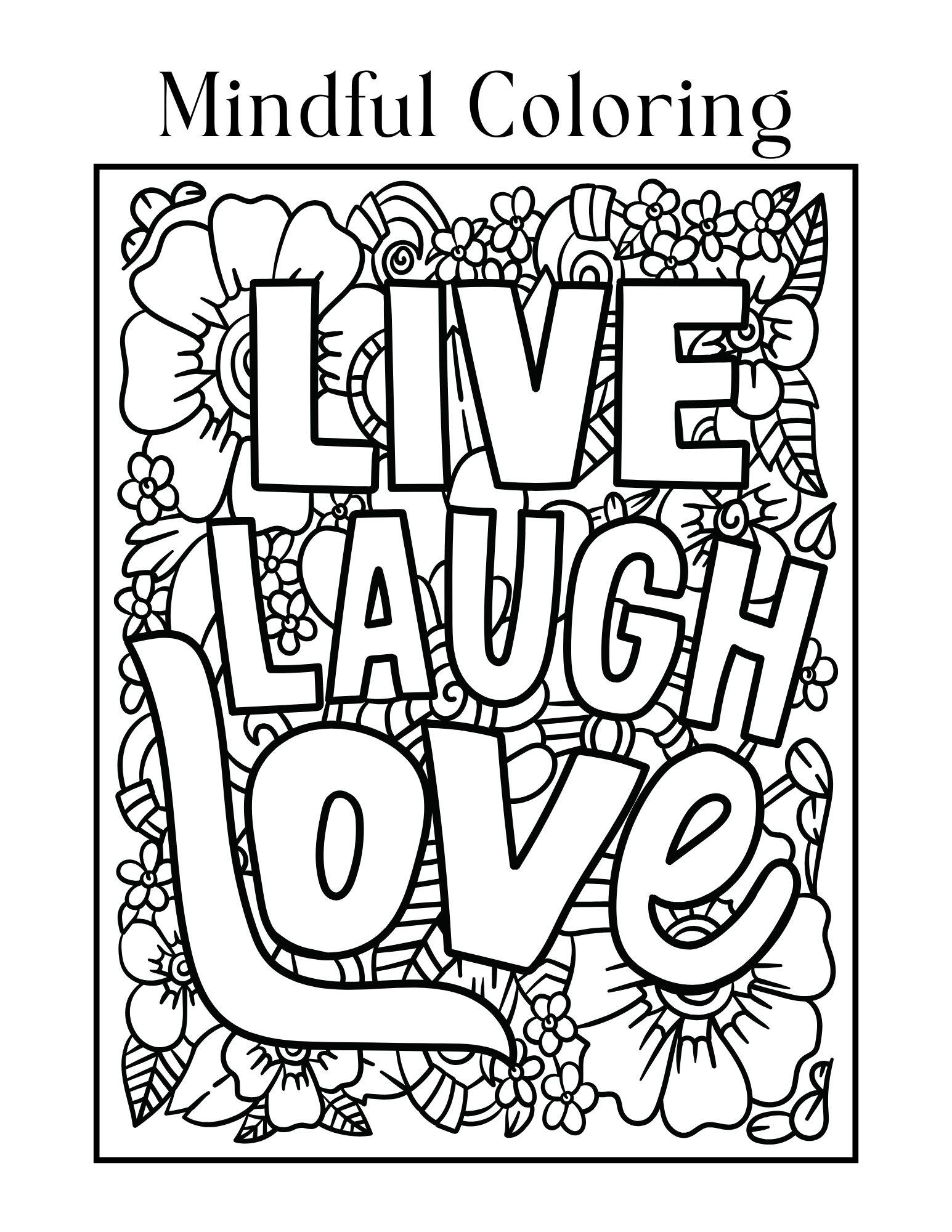 Adult Inspirational Quote Coloring Book - Etsy