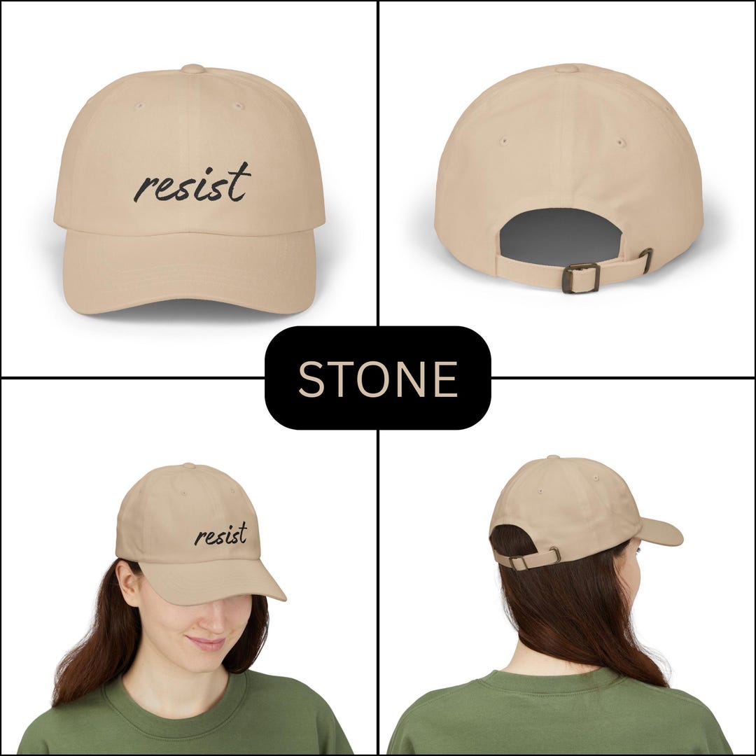 Embroidered Dad Cap, Political Statement Hat, Activist Apparel ...