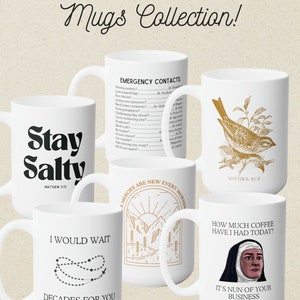 Catholic Mug All Saints Big Tea Mug Godmother Gift Mug Traditional ...