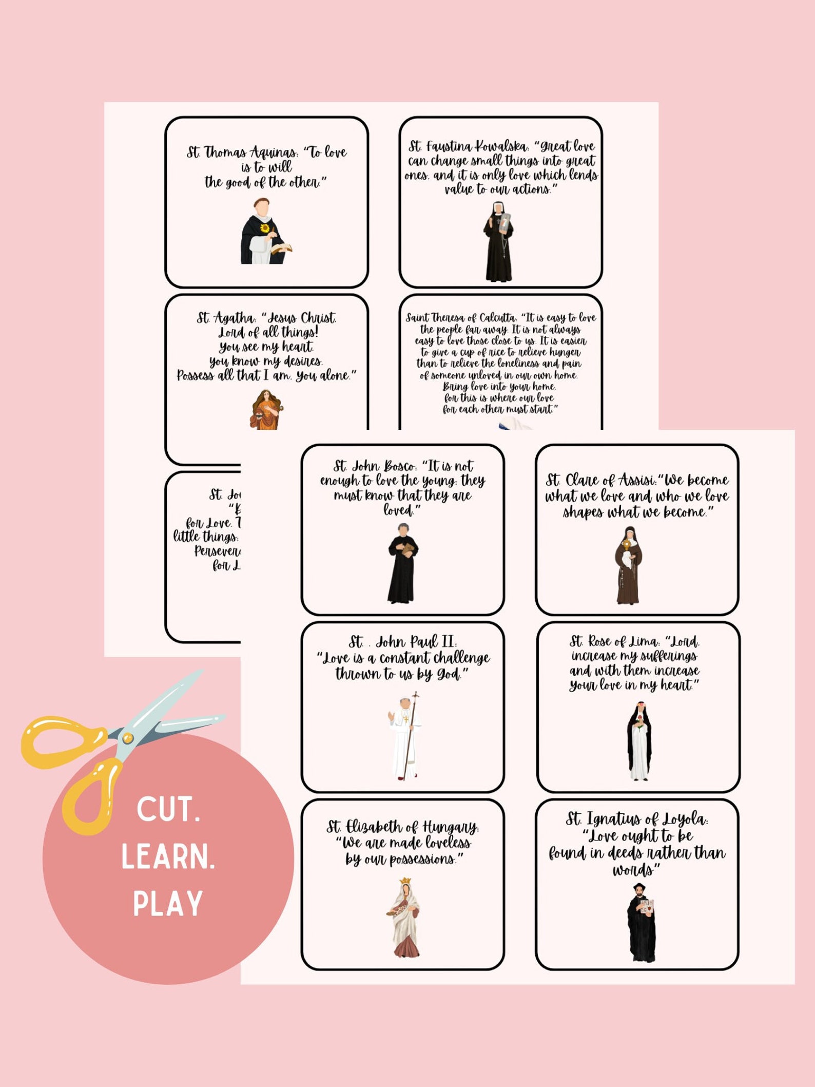 Valentines Bingo for Kids Catholic Valentine Bingo Valentines Kids ...