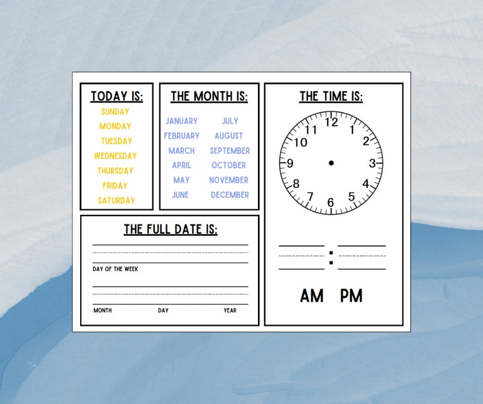 Morning Menu Christian Handwriting Practice Morning Menu Preschool ...