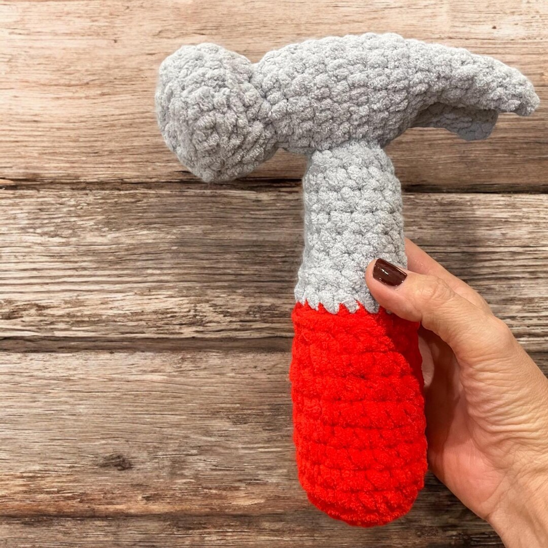 Crochet Hammer Plushie, Kawaii Amigurumi, Unique Stress Free Teacher ...