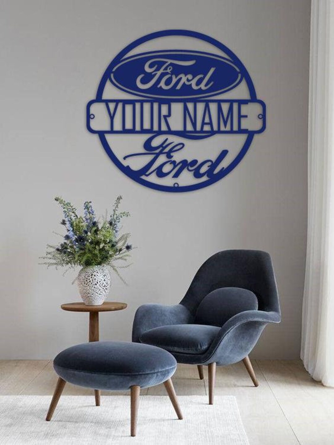 Ford Logo Personalized Metal Sign, Ford Metal Wall Art, Sport Car Logo ...