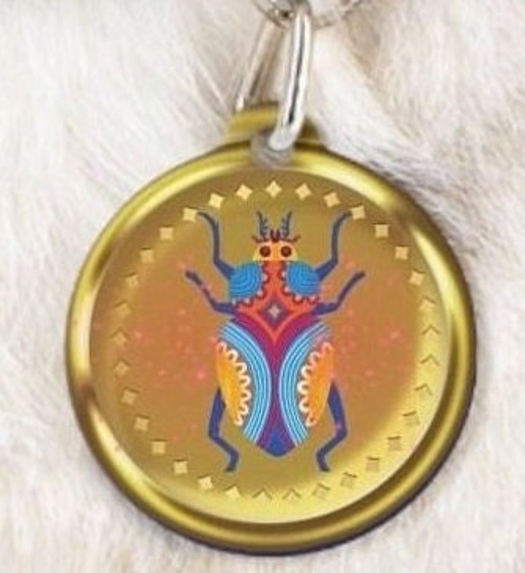 Personalized Dog Name Tag, Protection Amulet for Dog or Cat, Custom Pet ...