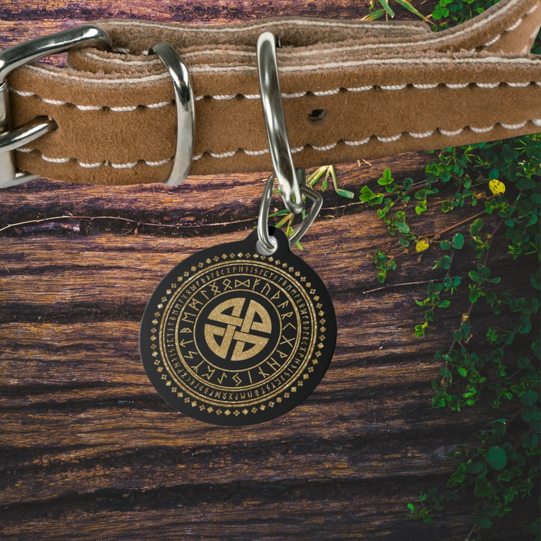 Pet Name Tags, Rune Protection Amulet, Cat ID Tag, Custom Dog Tag ...