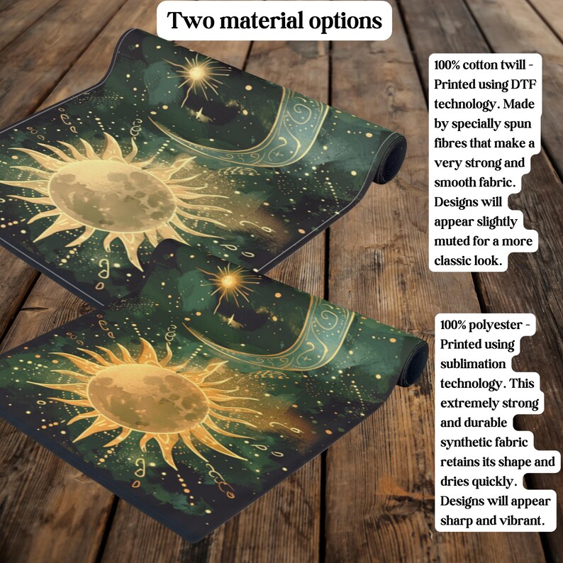 Celestial Sun&moon Table Runner, Table Decor, Spring/summer Kitchen ...