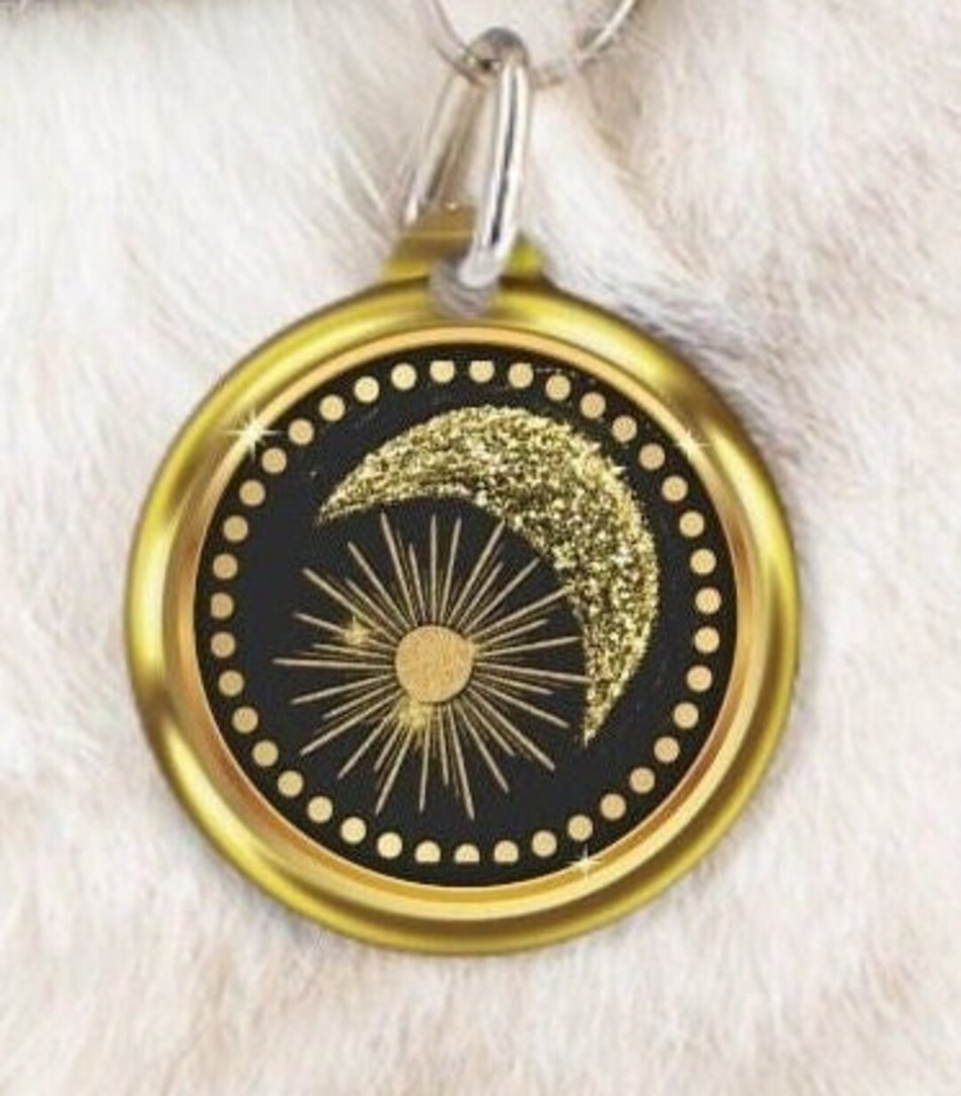 Personalized Dog Name Tag, Protection Amulet for Dog or Cat, Custom Pet ...