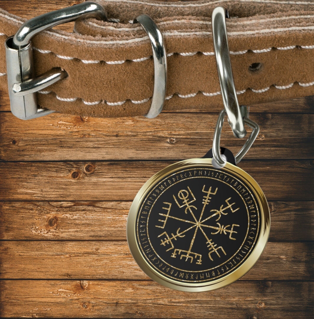 Personalized Dog Tag, Viking Rune Protection Sigil Dogtag, Cat Collar ...