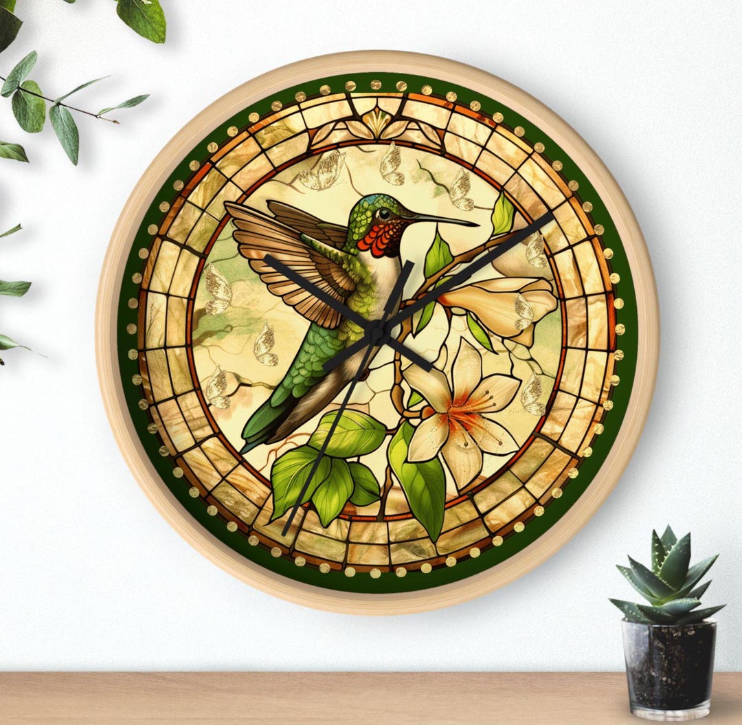 Hummingbird Clock/silent Wall Clock for Home, Office or Dormitory ...