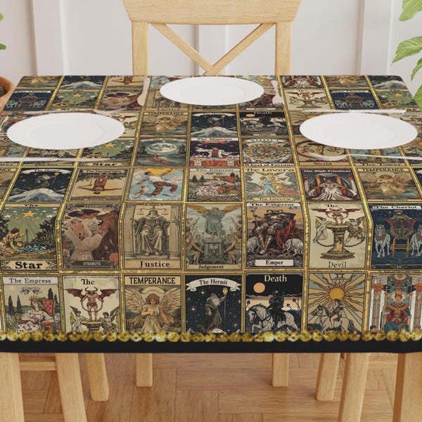 Tarot Card Tablecloth - Etsy