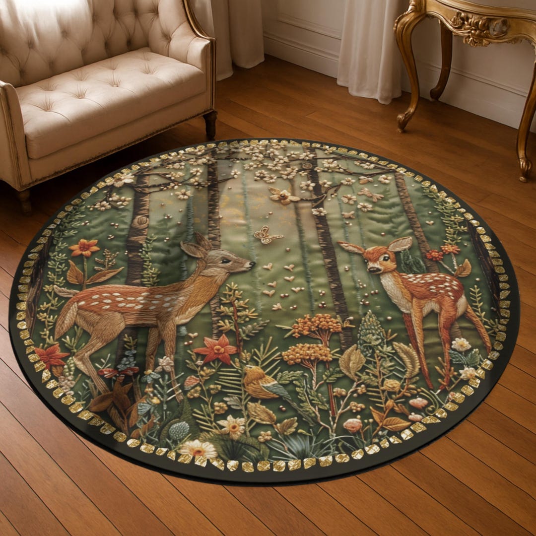 Enchanted Forest Rug | Cozy Home Decor, Nature Lover Gift, Living Room ...