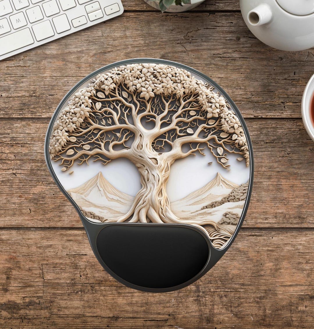 Tree of Life Wrist Rest Mouse Pad, Keyboard Wrist Rest, Custom ...