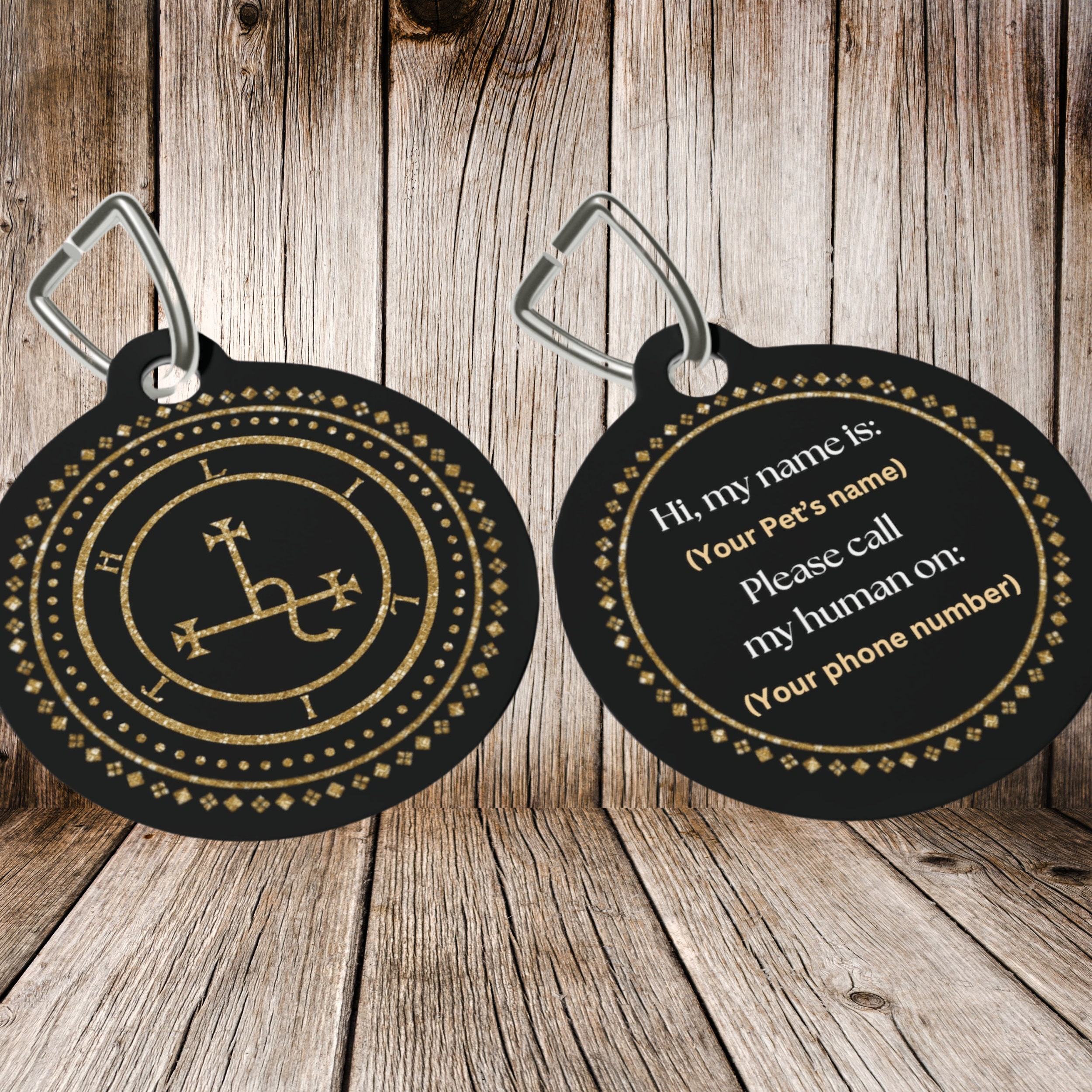 Pet Name Tags, Lilith Protection Amulet, Cat ID Tag, Custom Dog Tag ...