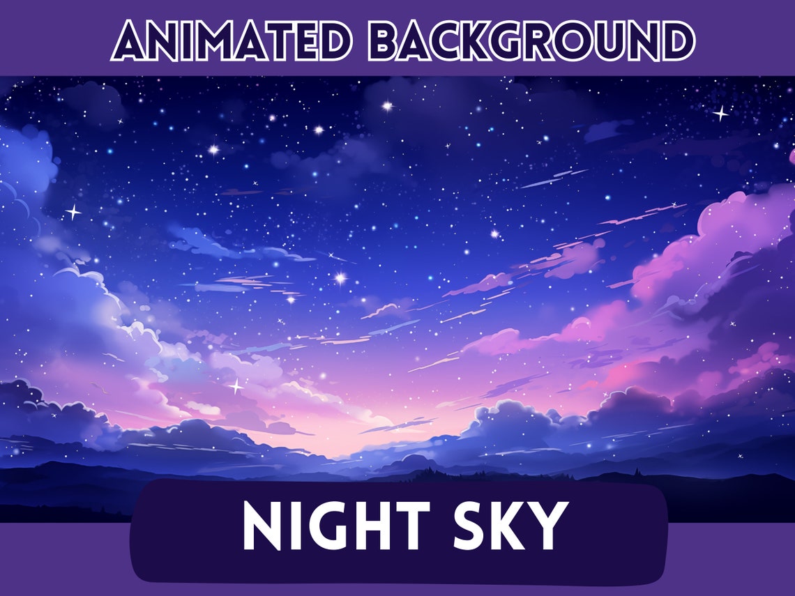 Vtuber Background, Vtuber Animated Background, Twitch Stream Overlay ...