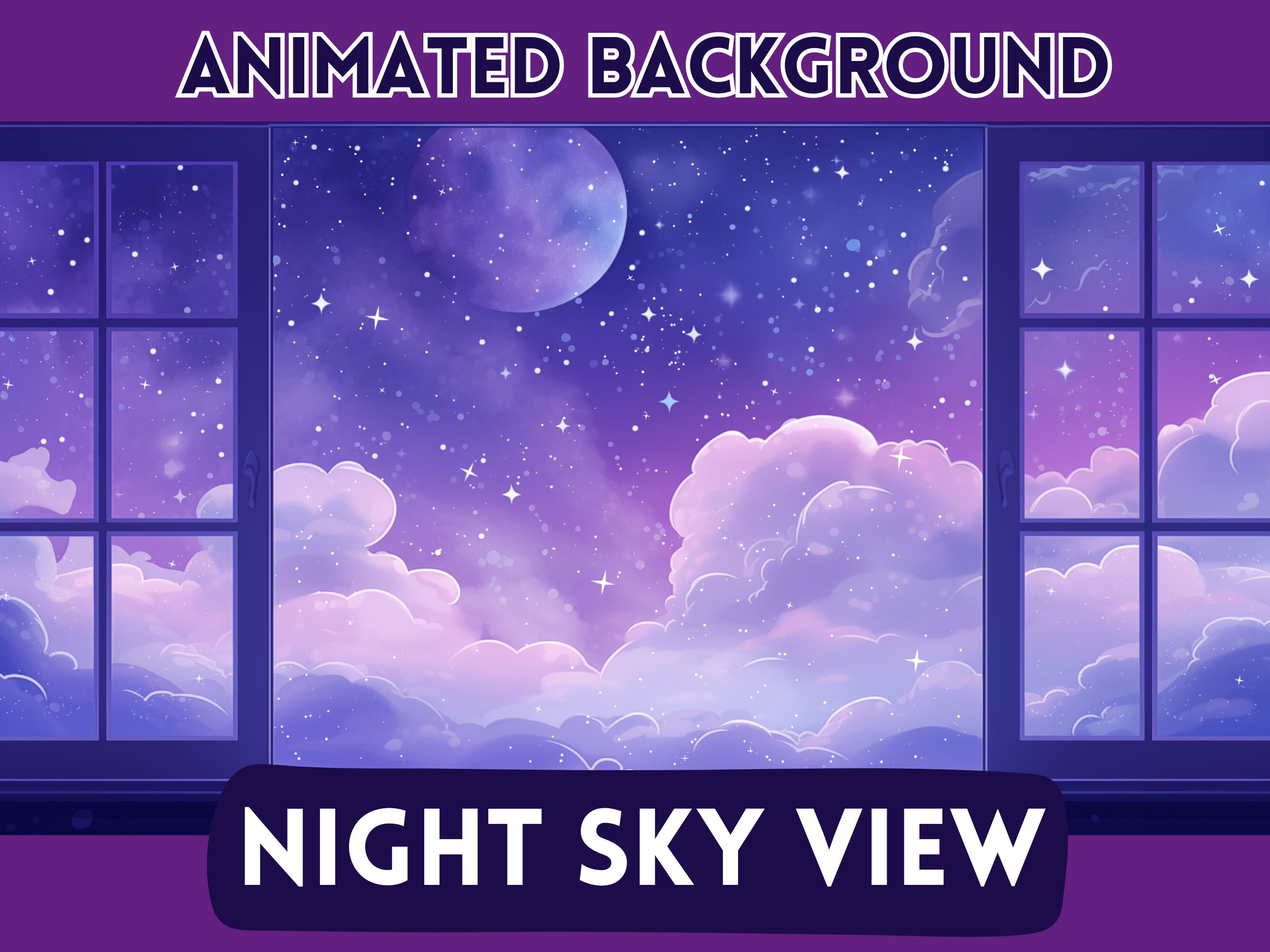 Vtuber Background, Vtuber Animated Background, Twitch Stream Overlay ...