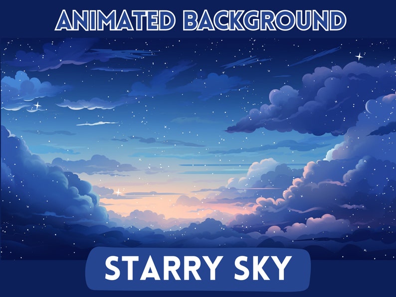 Vtuber Background, Animated Background, Twitch Stream Overlay, Stream ...