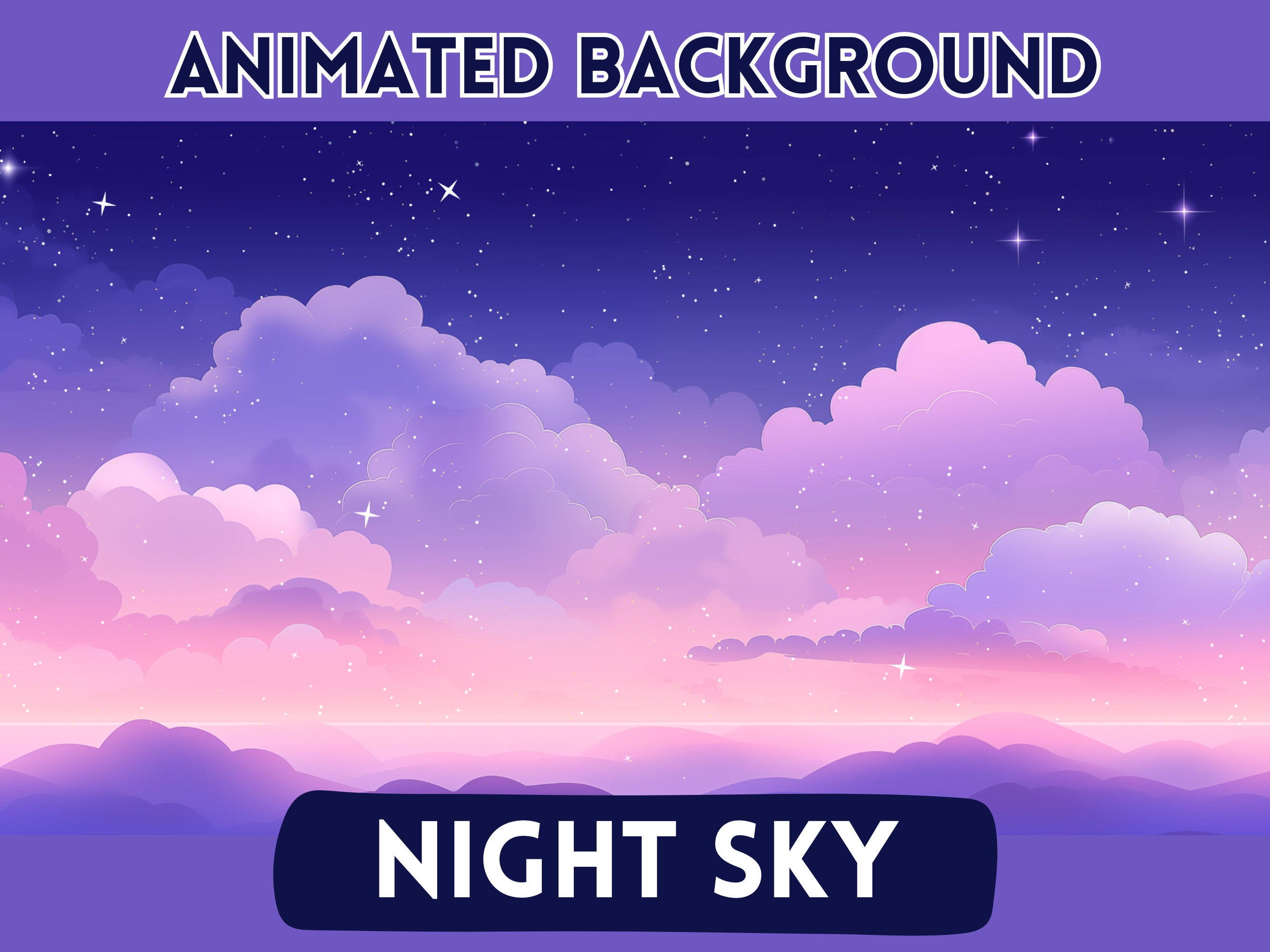 Vtuber Background, Vtuber Animated Background, Twitch Stream Overlay ...