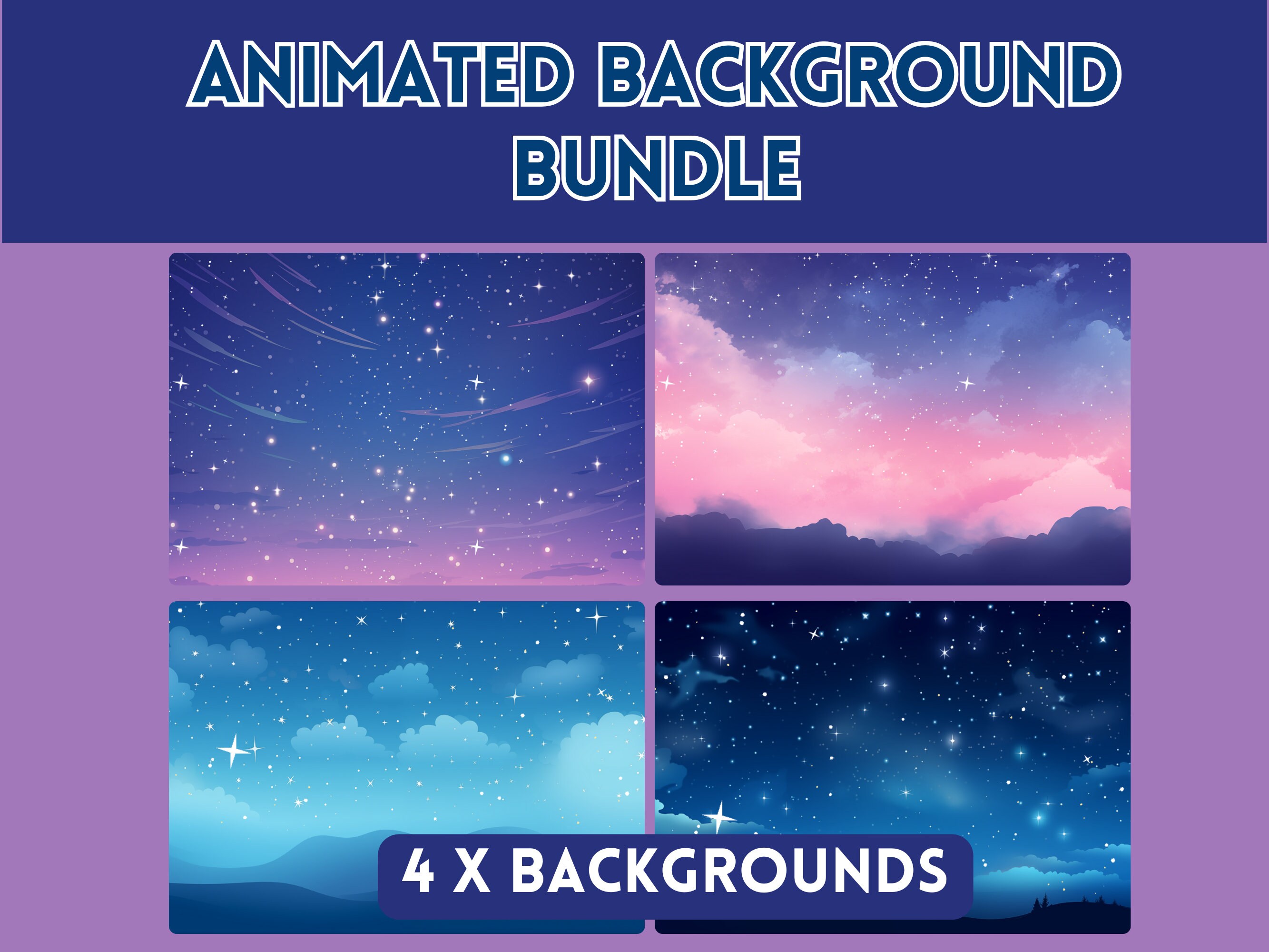 Vtuber Background, Vtuber Animated Background, Twitch Stream Overlay ...