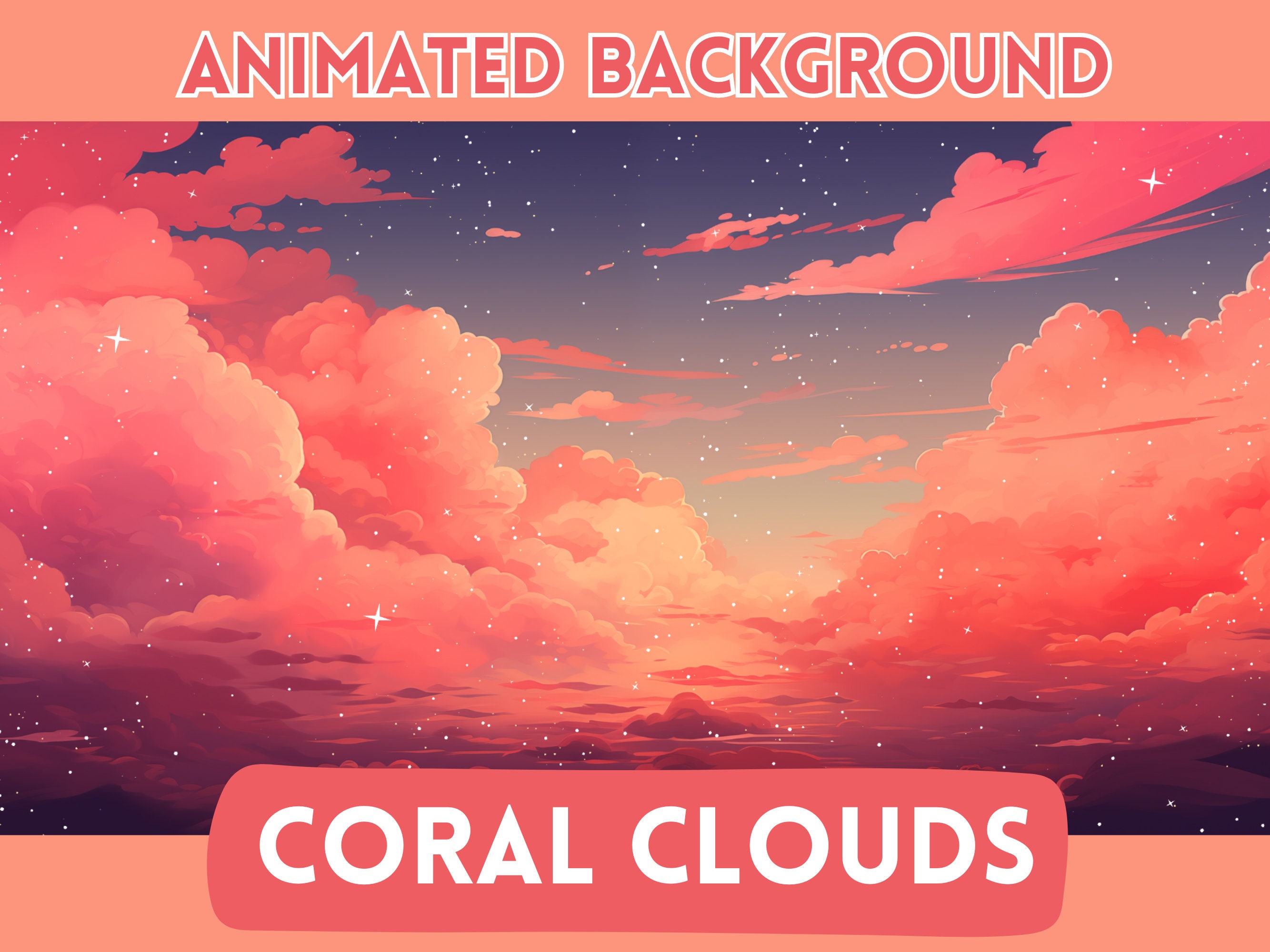 Vtuber Background, Vtuber Animated Background, Twitch Stream Overlay ...