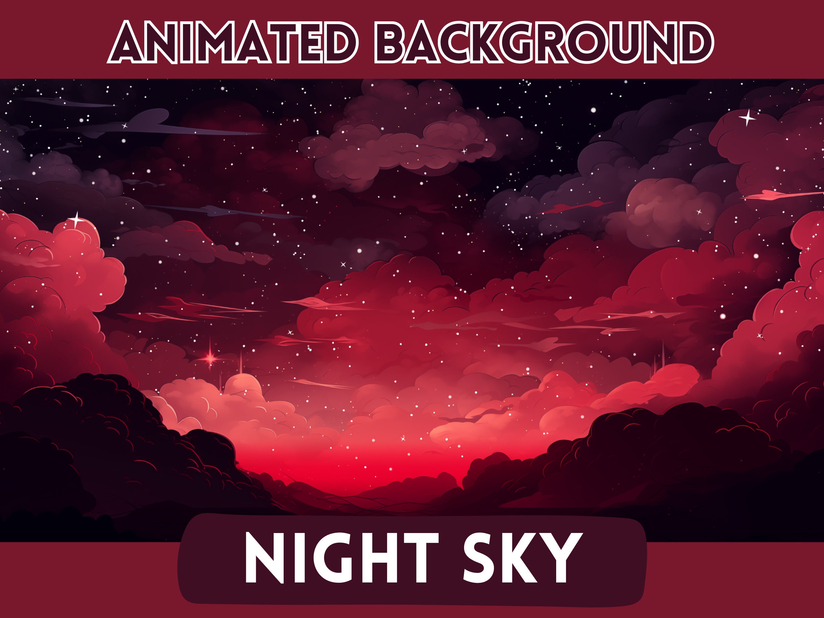 Vtuber Background, Vtuber Animated Background, Twitch Stream Overlay ...