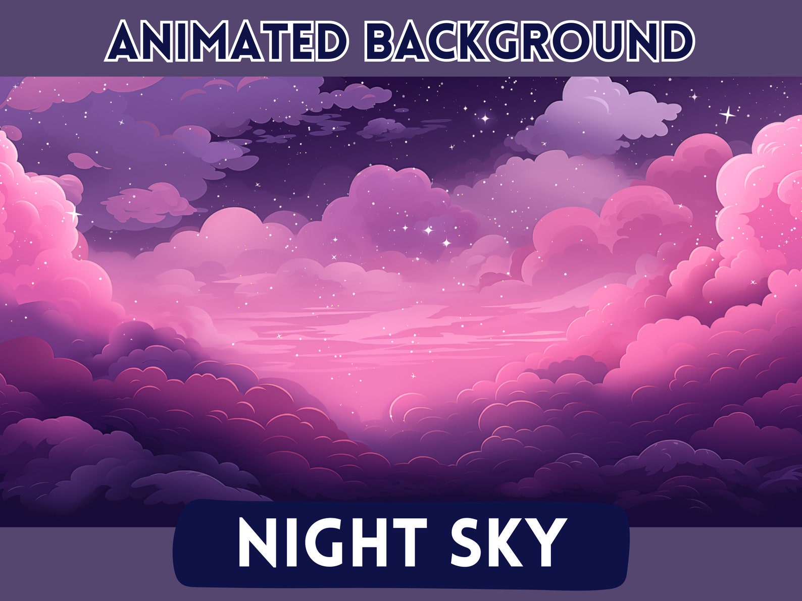 Vtuber Background, Vtuber Animated Background, Twitch Stream Overlay ...