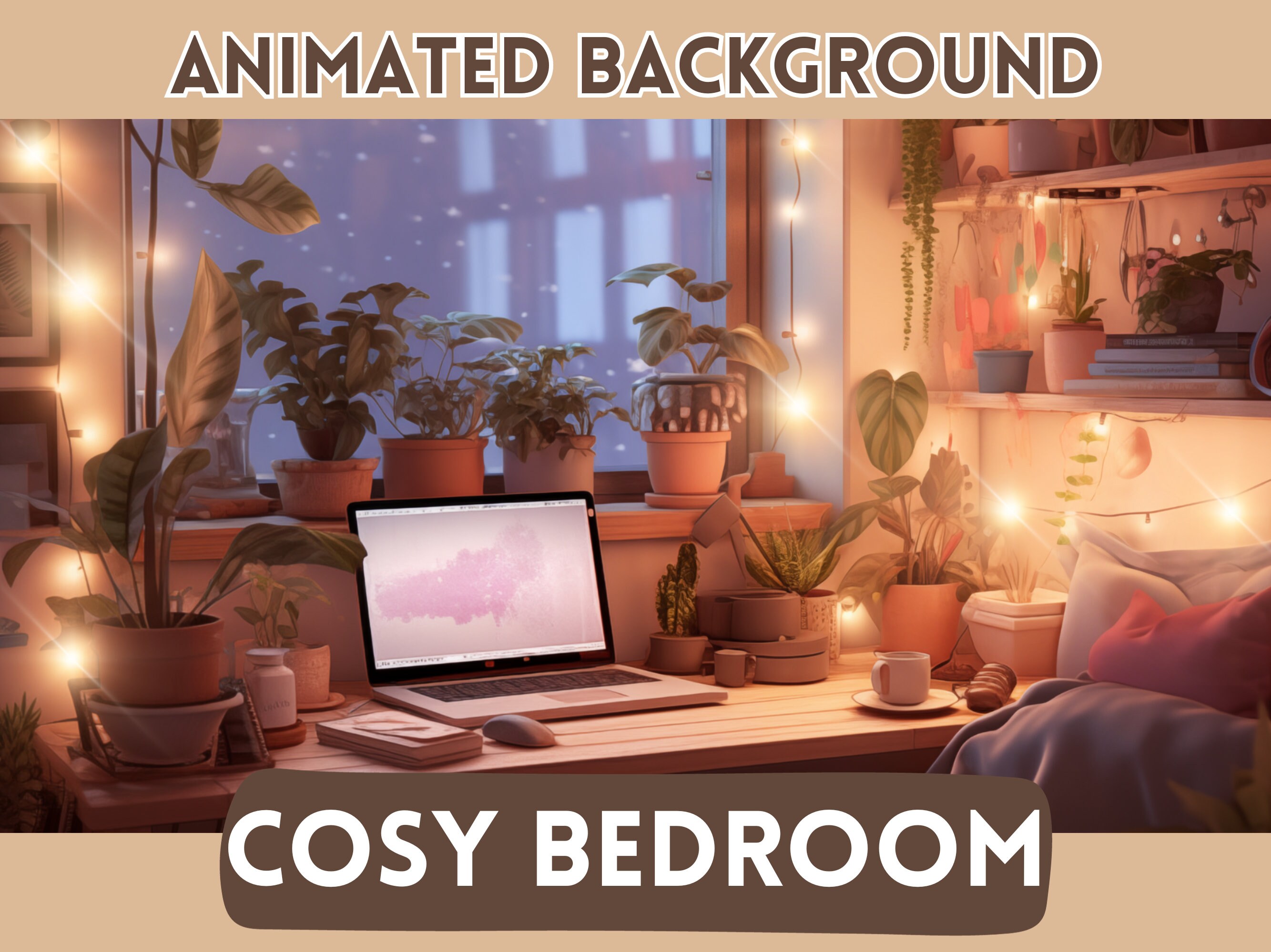 Vtuber Background, Vtuber Animated Background, Twitch Stream Overlay ...