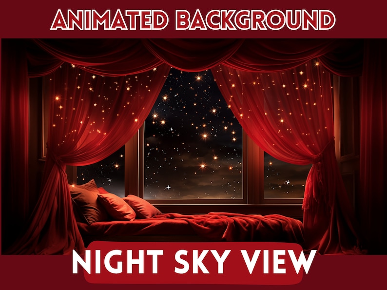 Vtuber Background, Vtuber Animated Background, Twitch Stream Overlay ...