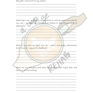 Occupational Therapy Spiral Bound Journal (142 Pages): Fieldwork ...