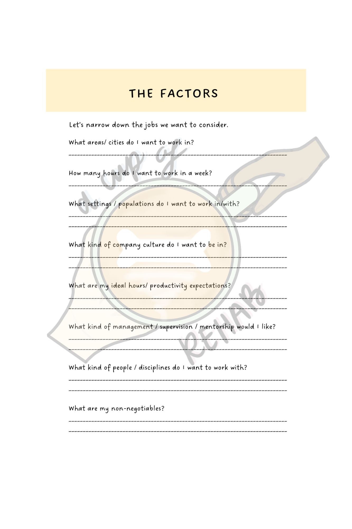 Occupational Therapy Journal Fieldwork Reflection Guide, Graduation ...
