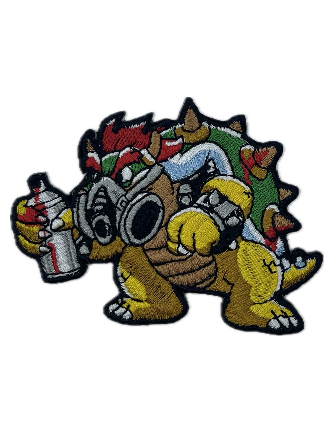 Bowser Graffiti King Koopa Graffiti Iron On Patch Sew On Patch Applique Patch Etsy
