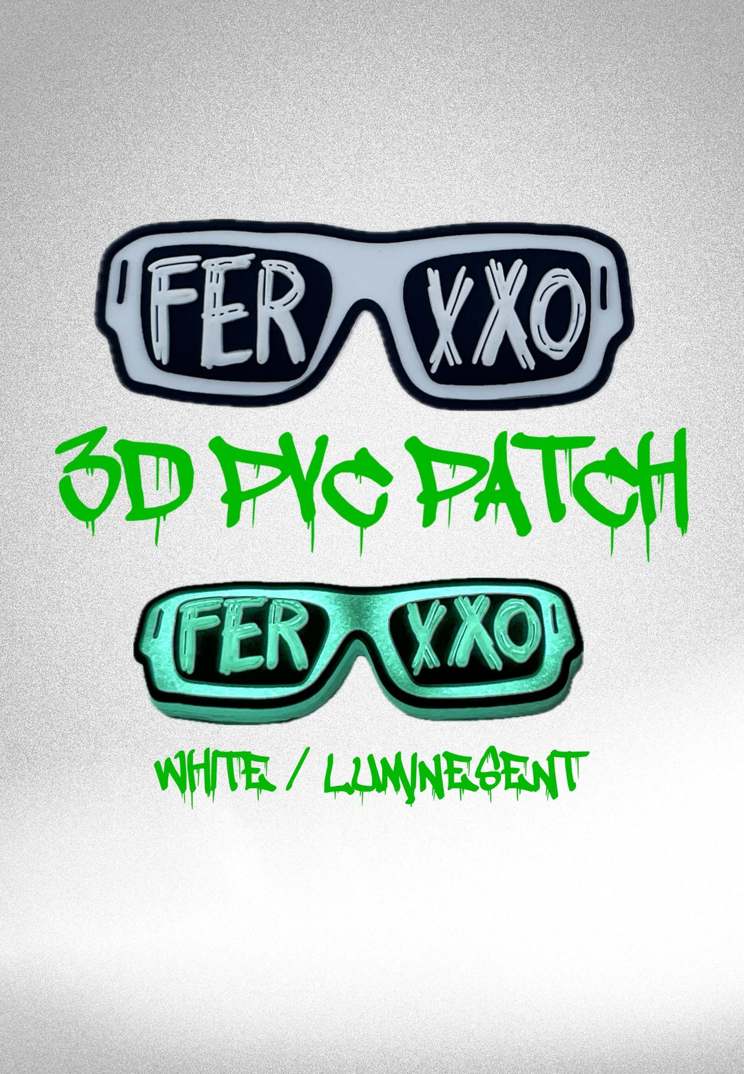 Ferxxo Sticker, 3D Luminescent PVC Patch, FEID Soft Rubber, Sticks to ...