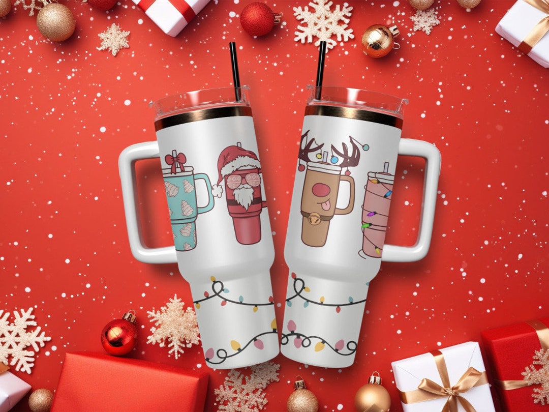 Personalized Christmas Stanley Cup 40oz Tumbler With Handle - Etsy