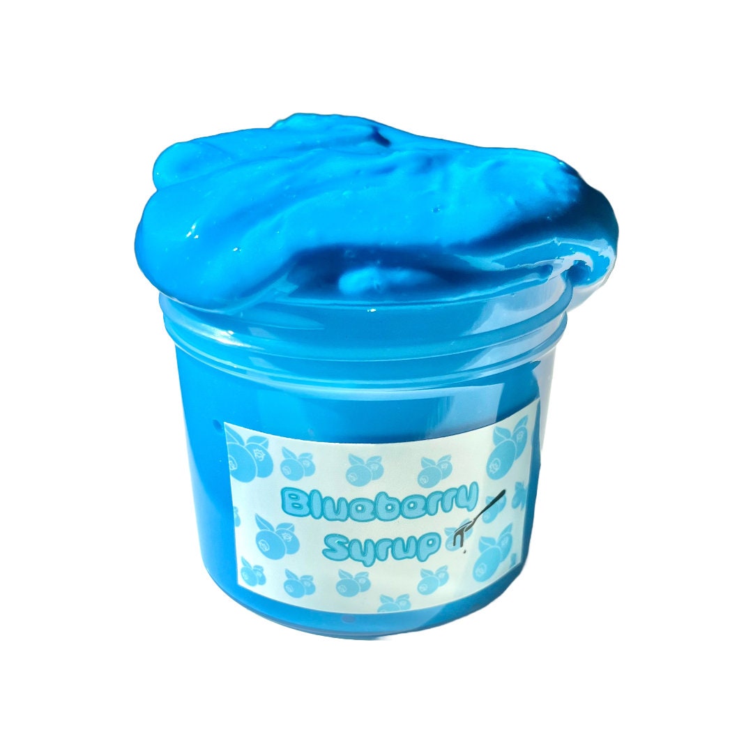 Unscented Glossy Blueberry Syrup Slime for Adults and Kids boys or ...