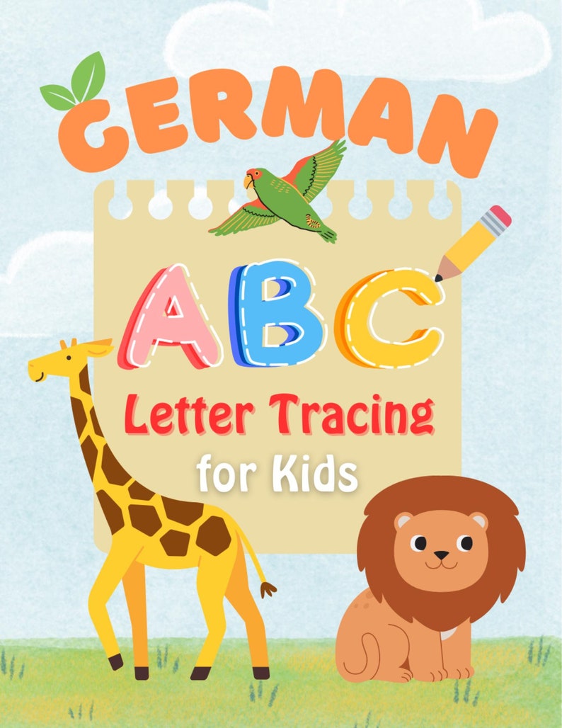 Printable German ABC Letter Tracing Sheets for Kids - Etsy